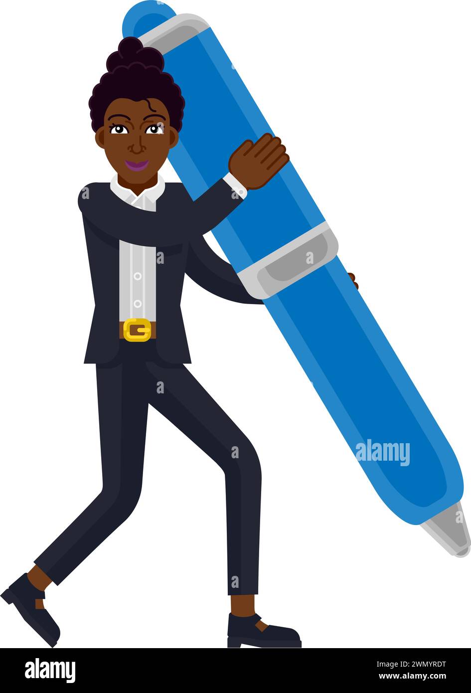 Black pen cartoon hi-res stock photography and images - Alamy