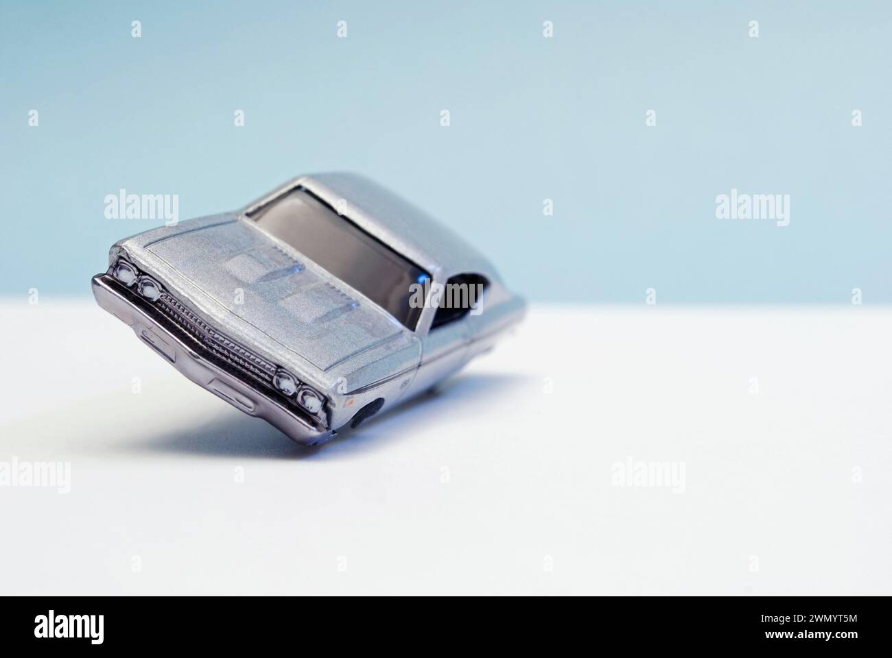 Car driving on two wheels hi-res stock photography and images - Alamy