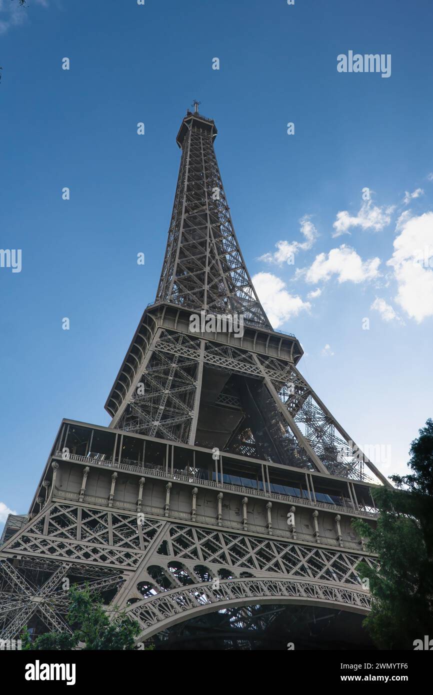 Eiffel Tower one of the most visited landmark in Paris,France Stock ...