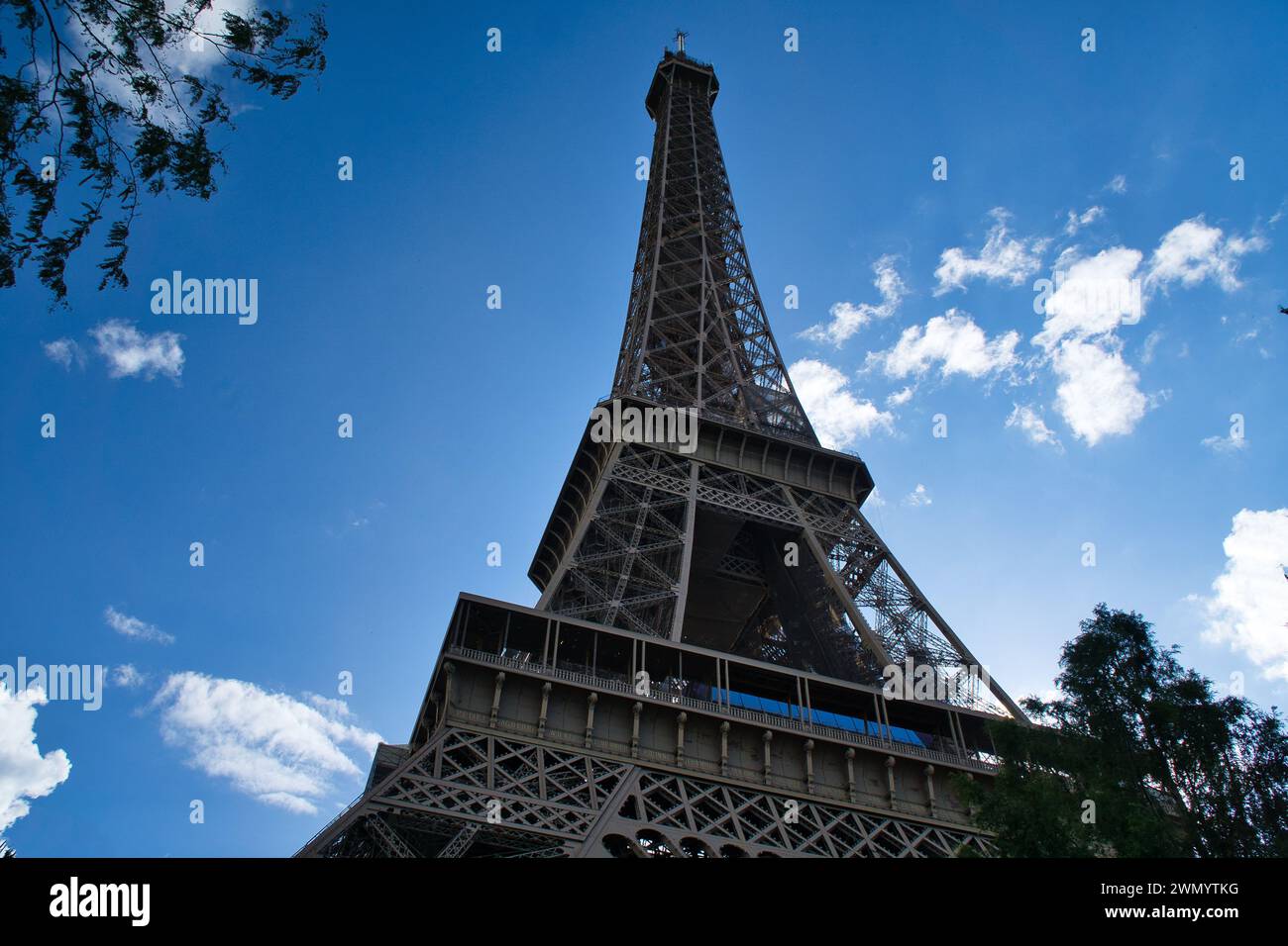 Eiffel Tower one of the most visited landmark in Paris,France Stock ...