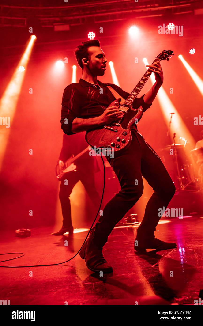 Milan Italy. 26th Feb 2024. The British alternative rock band NOTHING ...