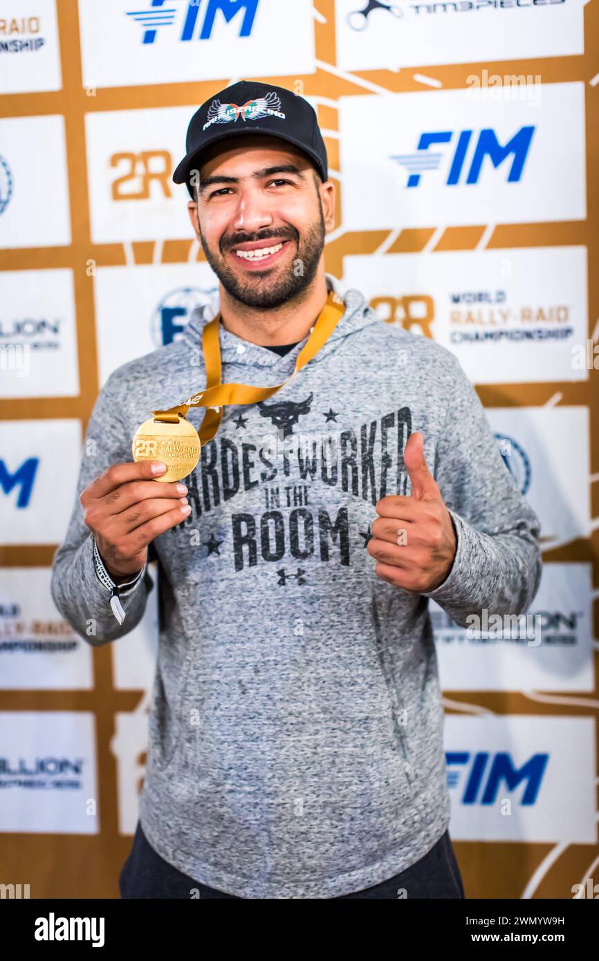 AHLI Abdulaziz (ARE), Yamaha YFM 700R Raptor, FIM W2RC, portrait during ...