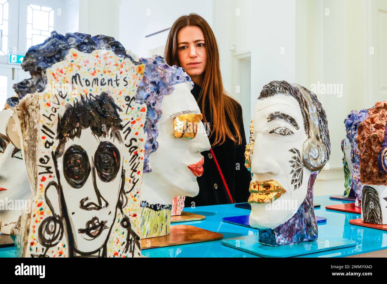 London, UK. 28th Feb, 2024. Collect staff with a series of individual ...