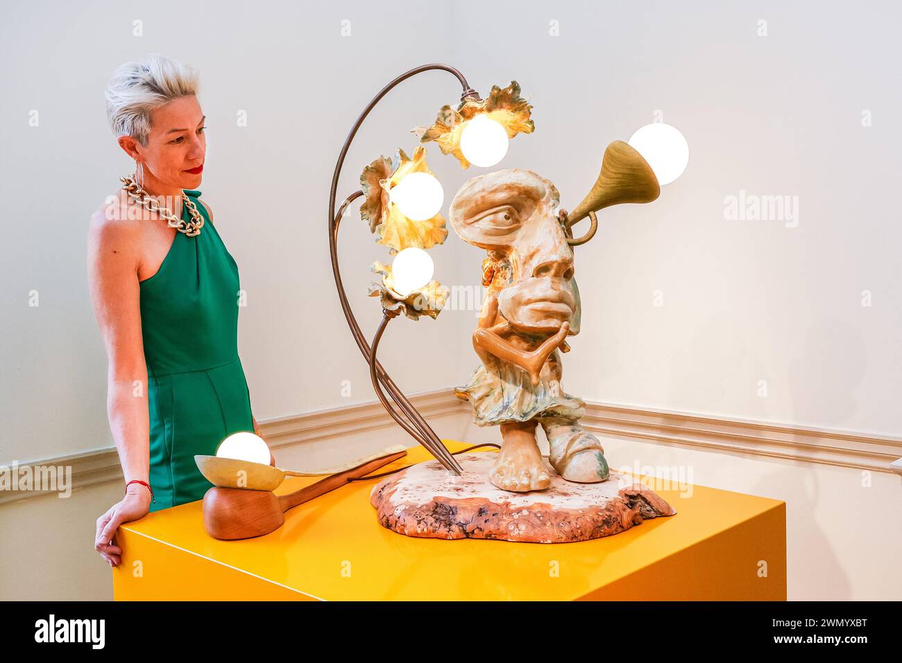 London, UK. 28th Feb, 2024. 1882 Ltd gallery founder Emily Johnson with ...