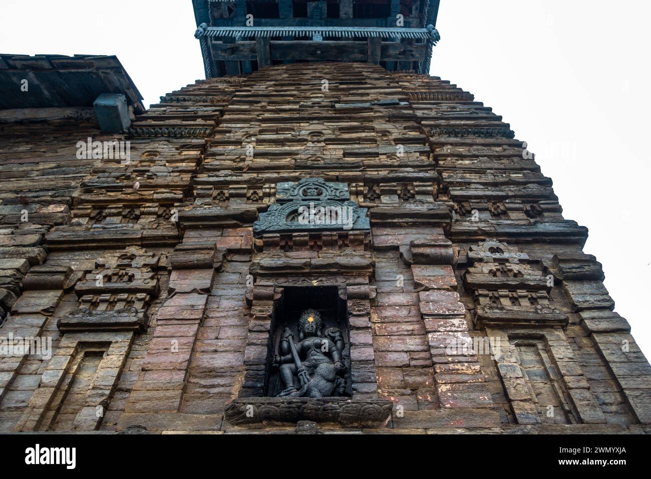 Feb.18th 2024, Uttarakhand India. Lakhamandal. Temple Exterior. View ...