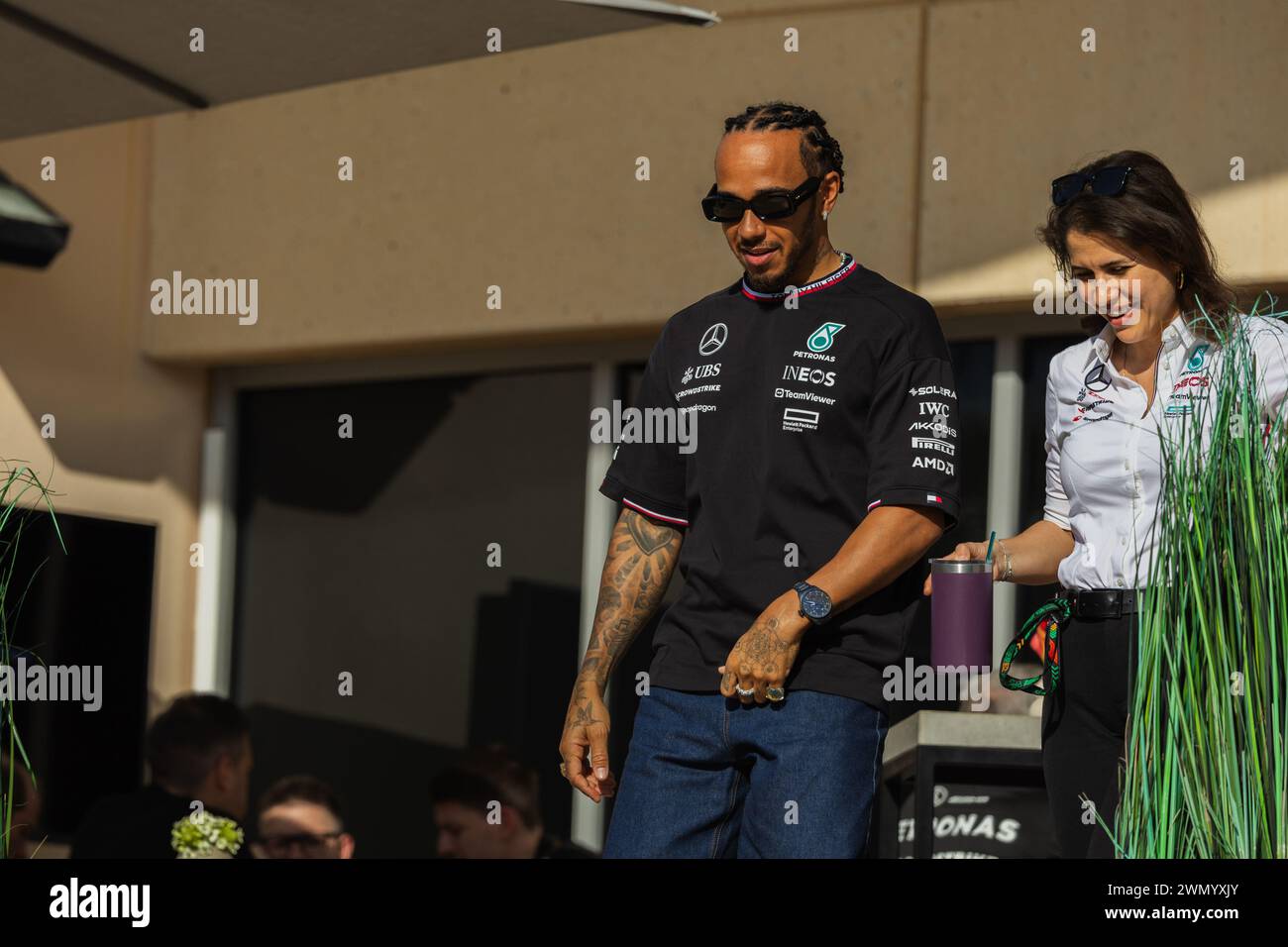 MANAMA, BAHRAIN, Bahrain International Circuit, 28.Feb.2024: Lewis ...