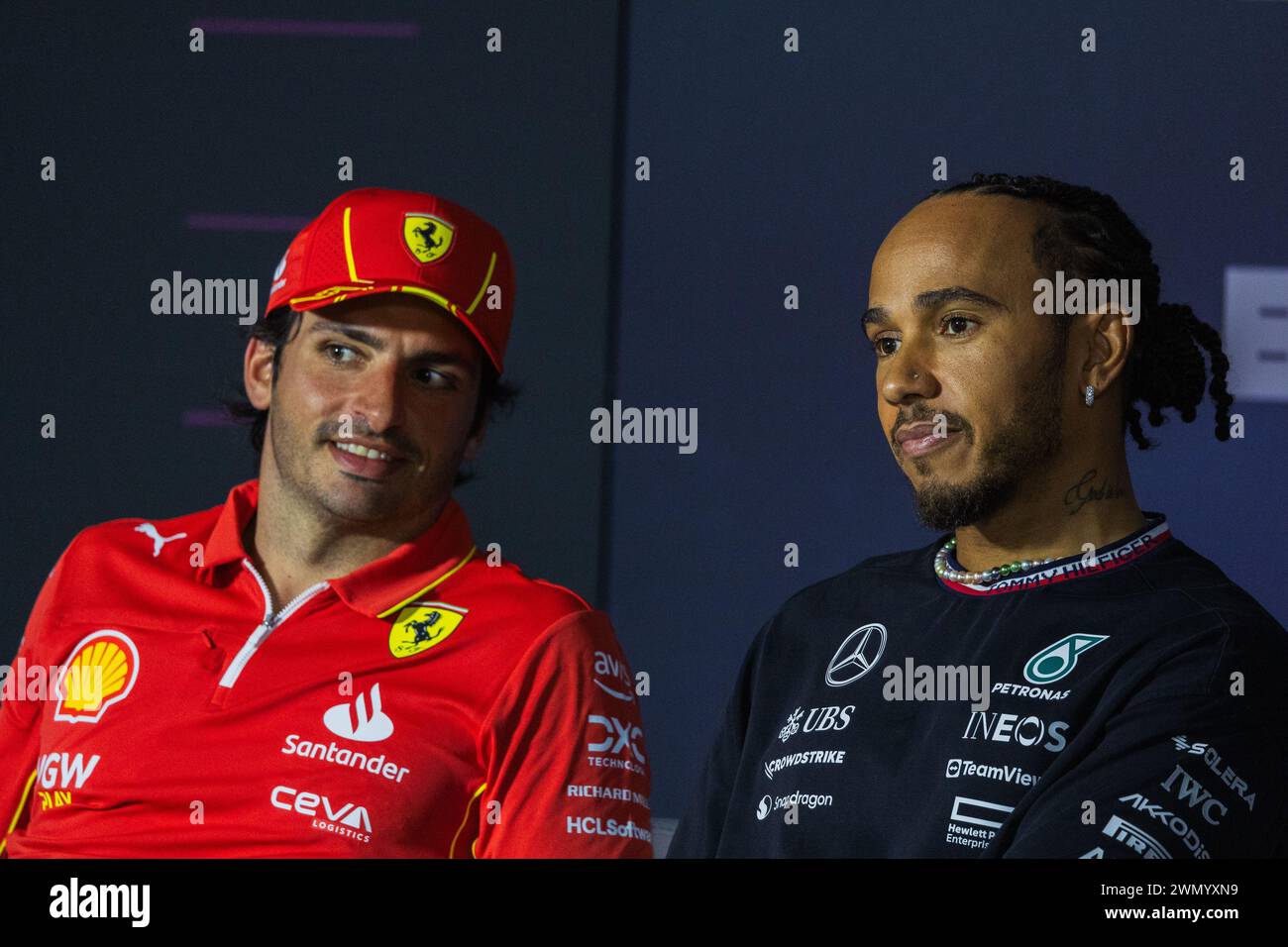 MANAMA, BAHRAIN, Bahrain International Circuit, 28.Feb.2024: Lewis ...
