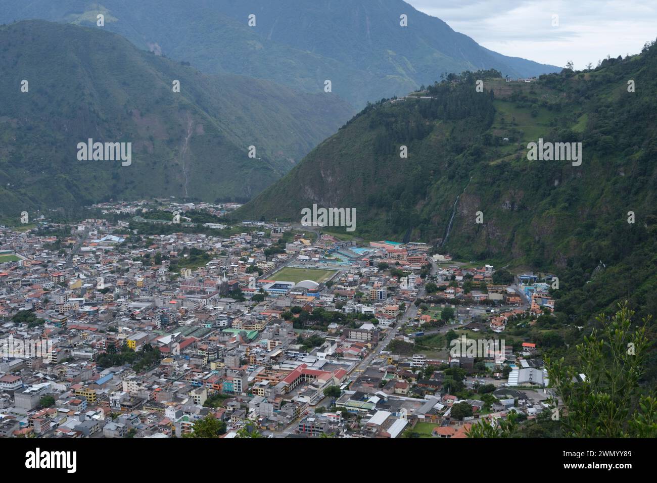 Aerial view latin village in jungle hi-res stock photography and images ...