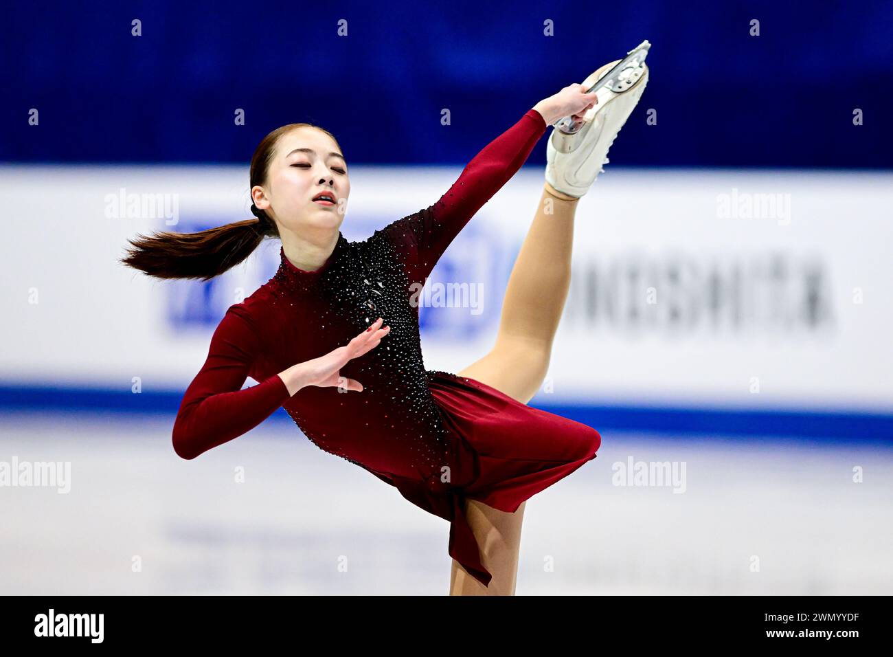 Rena UEZONO (JPN), during Junior Women Short Program, at the ISU World ...
