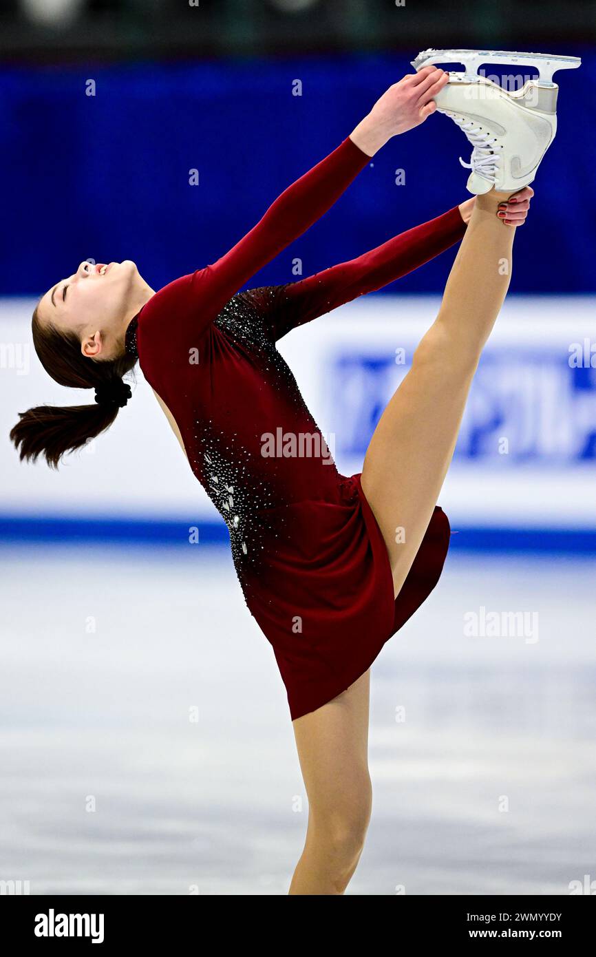 Rena UEZONO (JPN), during Junior Women Short Program, at the ISU World ...