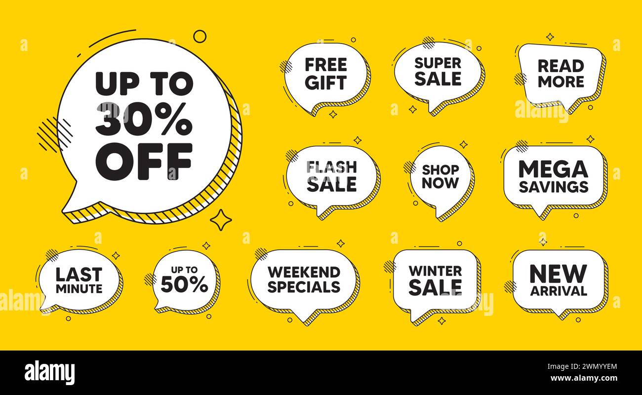 Up 30 percent off text Stock Vector Images - Alamy