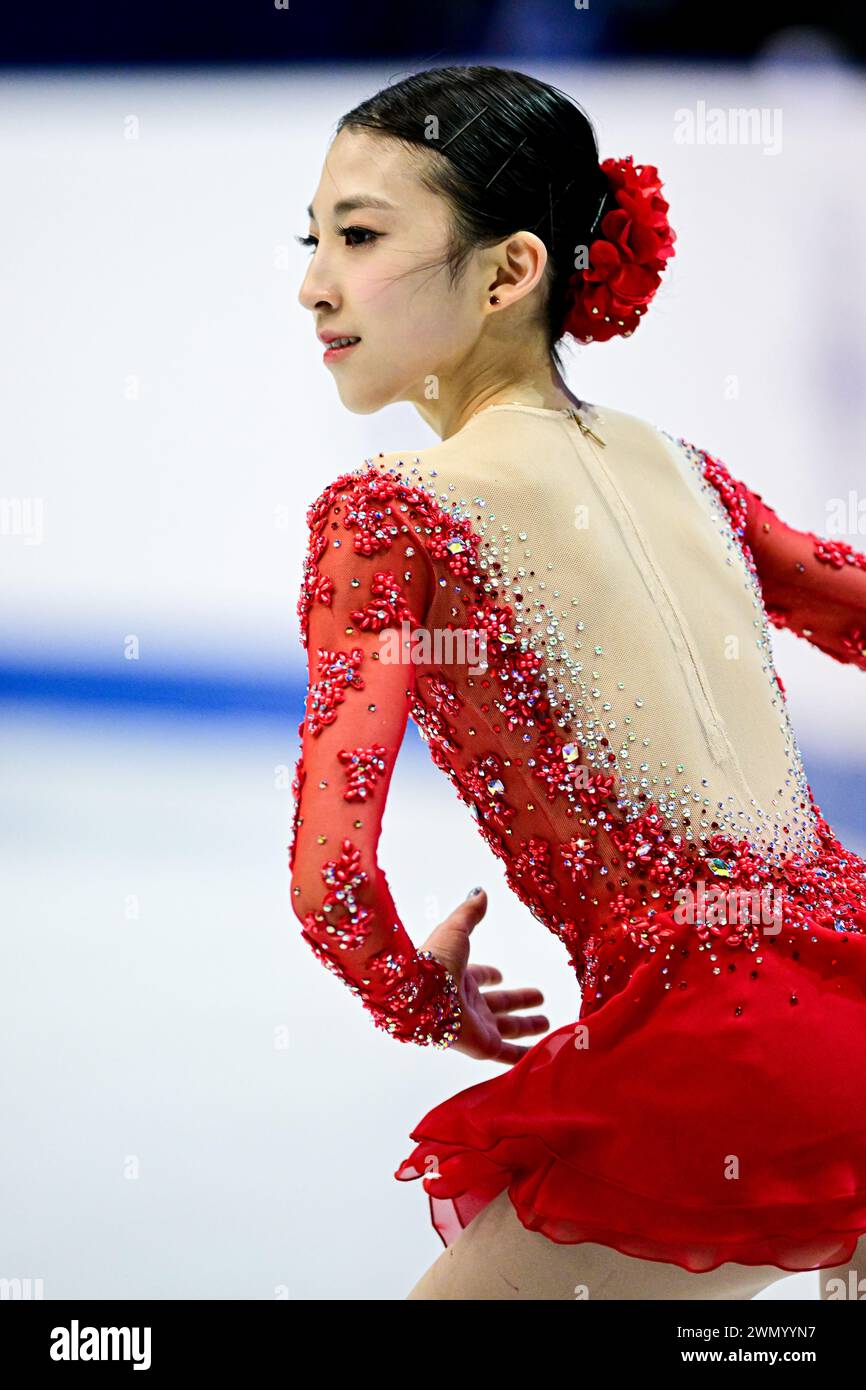 Yujae KIM (KOR), during Junior Women Short Program, at the ISU World ...