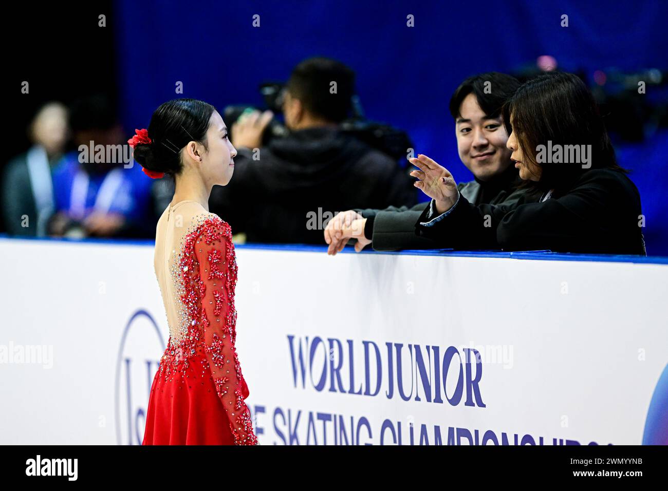 Yujae KIM (KOR), during Junior Women Short Program, at the ISU World ...