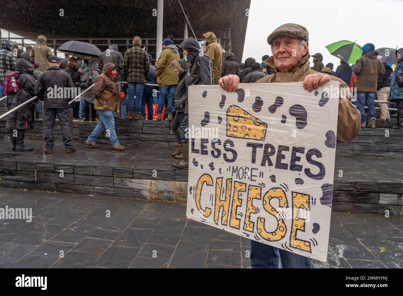 Farming protests wales hi-res stock photography and images - Alamy