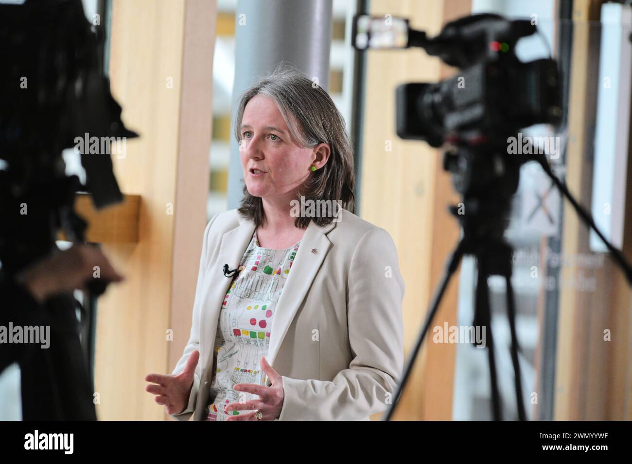 Edinburgh Scotland, UK 28 February 2024. Minister for Social Care ...