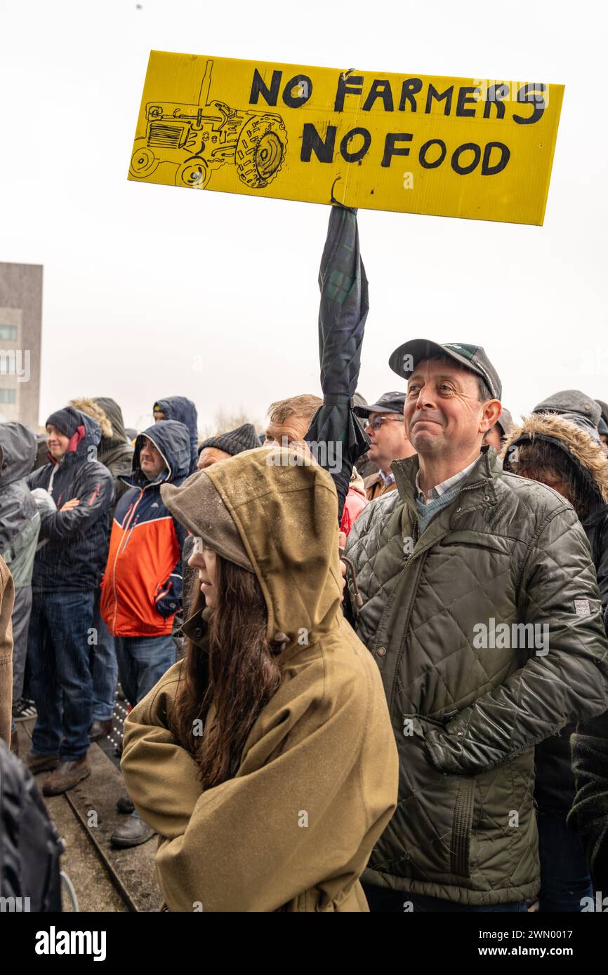 Welsh farm protests hi-res stock photography and images - Alamy