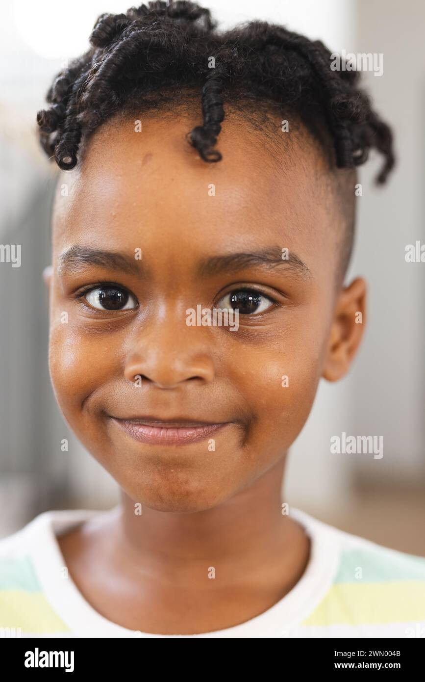 Portrait african american boy wearing hi-res stock photography and images - Alamy