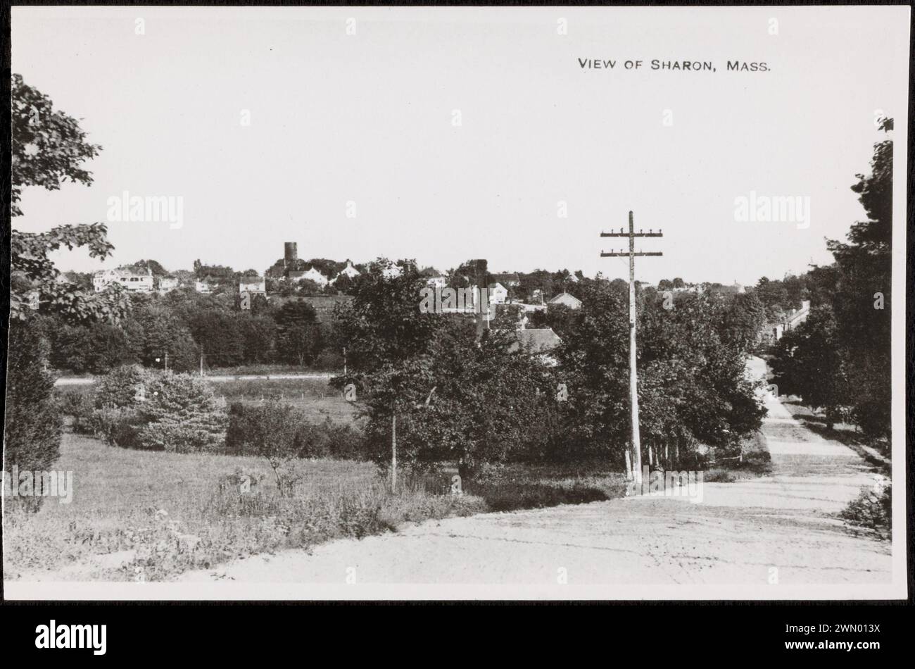 View of Sharon, Mass.. View of Sharon, Mass Stock Photo - Alamy