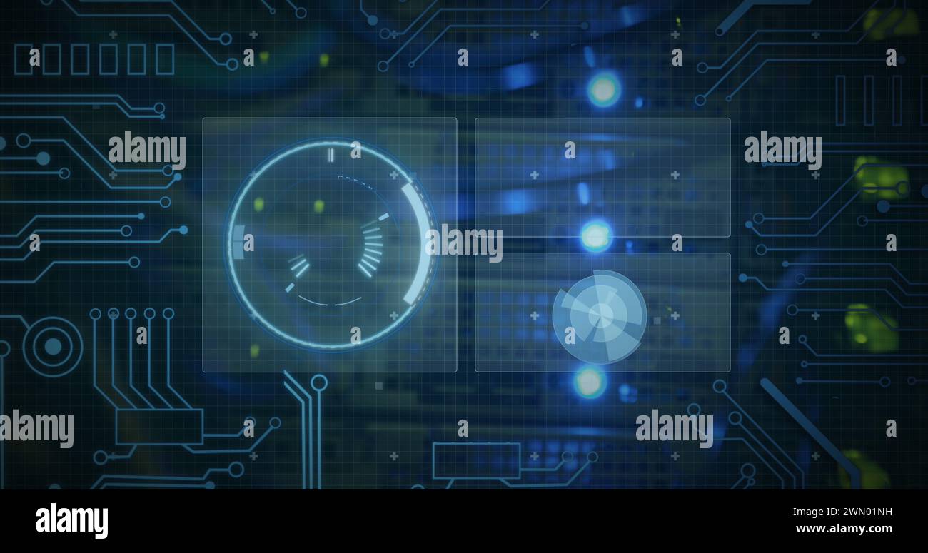 Image of diverse data processing on digital screen Stock Photo - Alamy