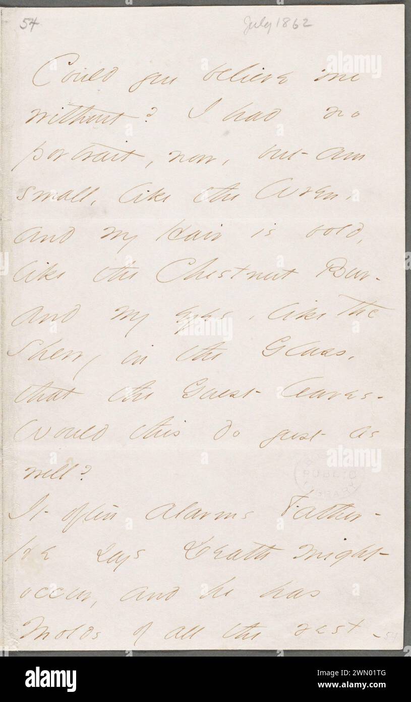 Your Scholar (Emily Dickinson), Amherst, Mass., autograph letter signed ...