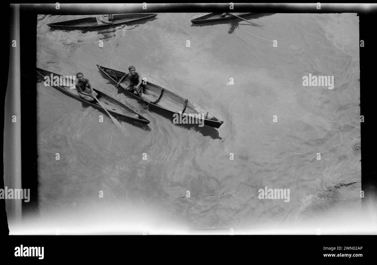 Two canoes as seen from above. Two canoes as seen from above Stock ...