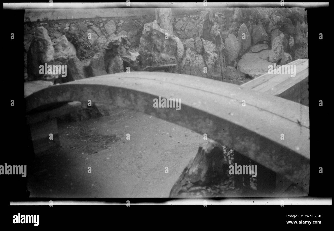 One piece stone bridge in garden of a friend (Chinese) of the Wiants ...