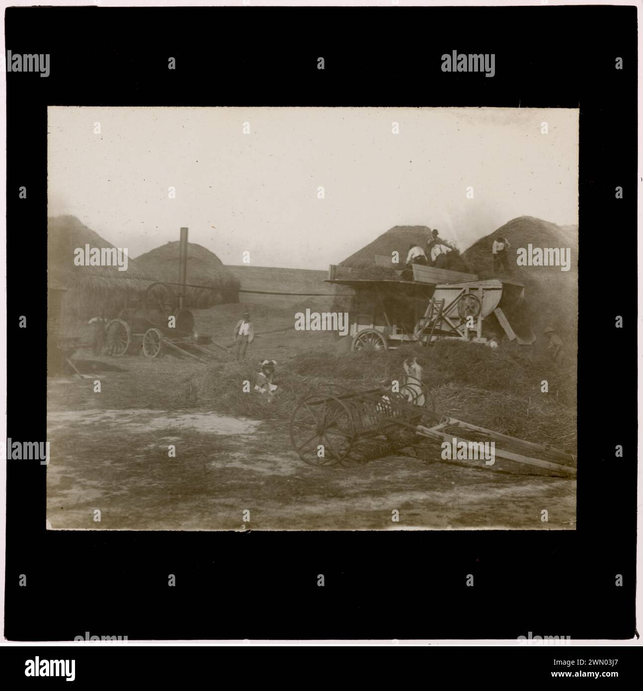 Constructing straw buildings. Constructing straw buildings Stock Photo ...