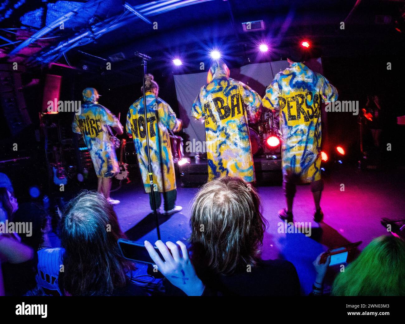 The band DIE SPITZ performs at the FarOut Lounge, Austin, Texas Stock ...