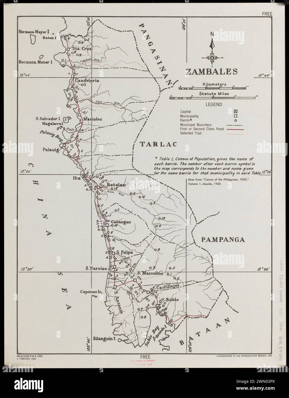 Zambales map hi-res stock photography and images - Alamy