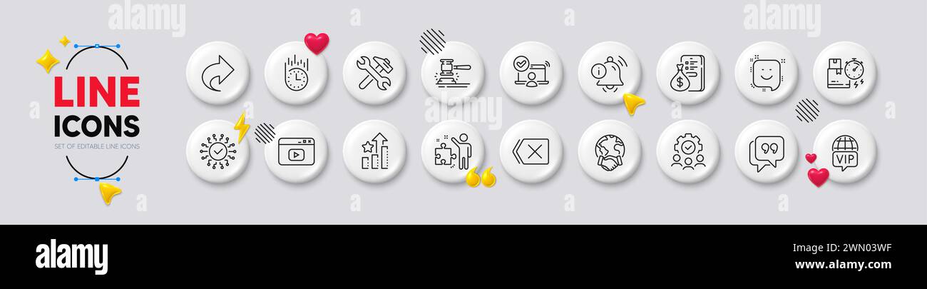 Fast delivery, Strategy and Teamwork line icons. For web app, printing ...