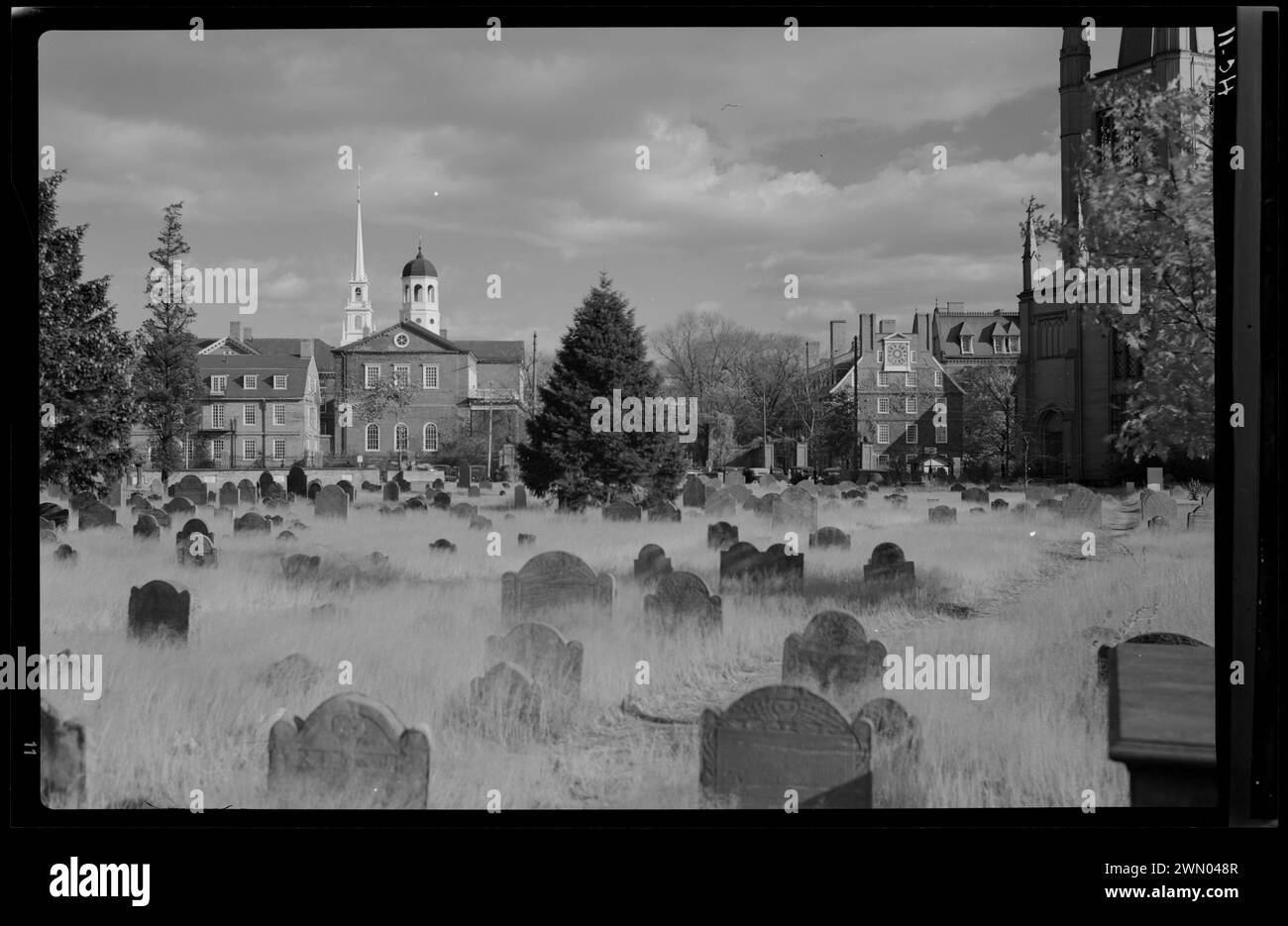 The Old Burying Ground in autumn, Cambridge. The Old Burying Ground in ...