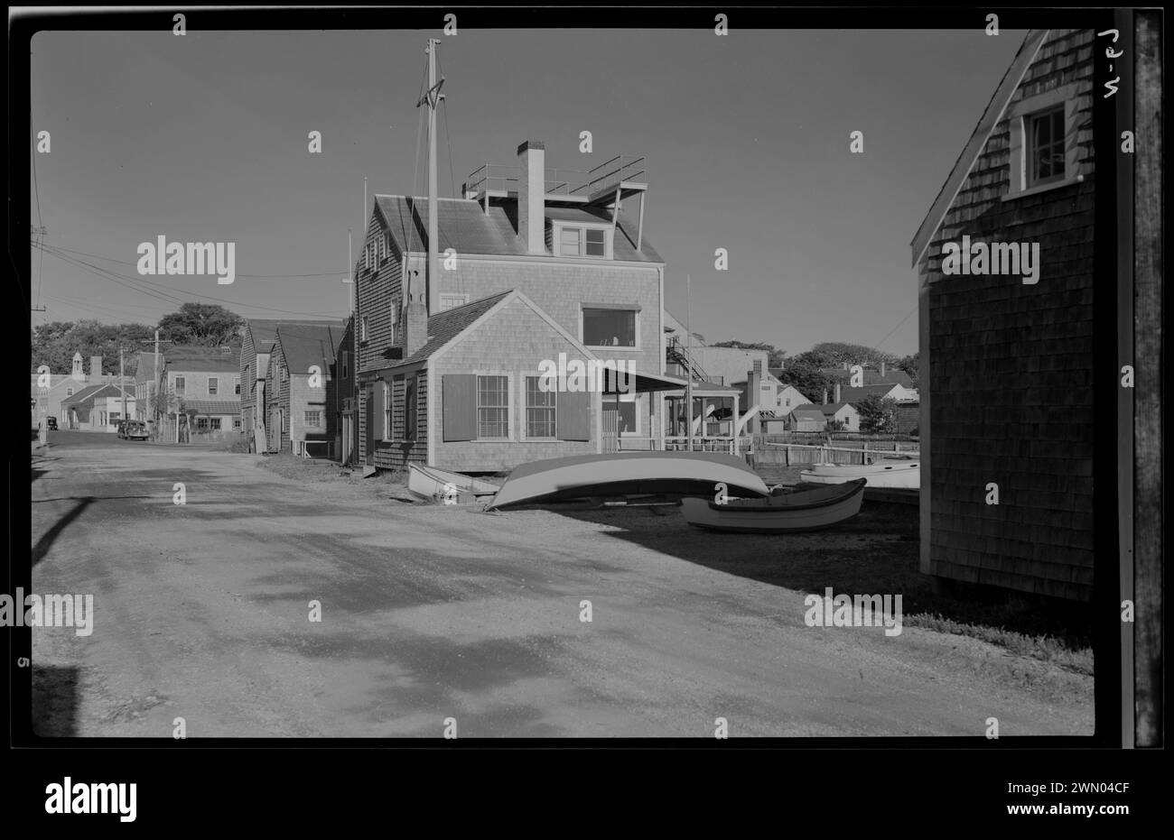 Old wharf north nantucket Black and White Stock Photos & Images - Alamy