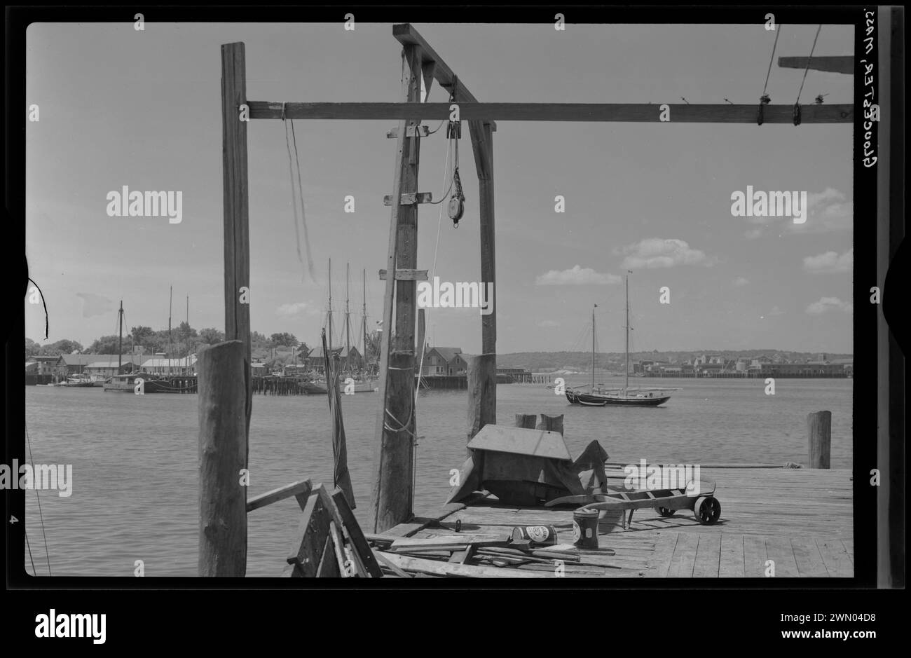 Waterfront scene, Gloucester. Waterfront scene, Gloucester Stock Photo ...