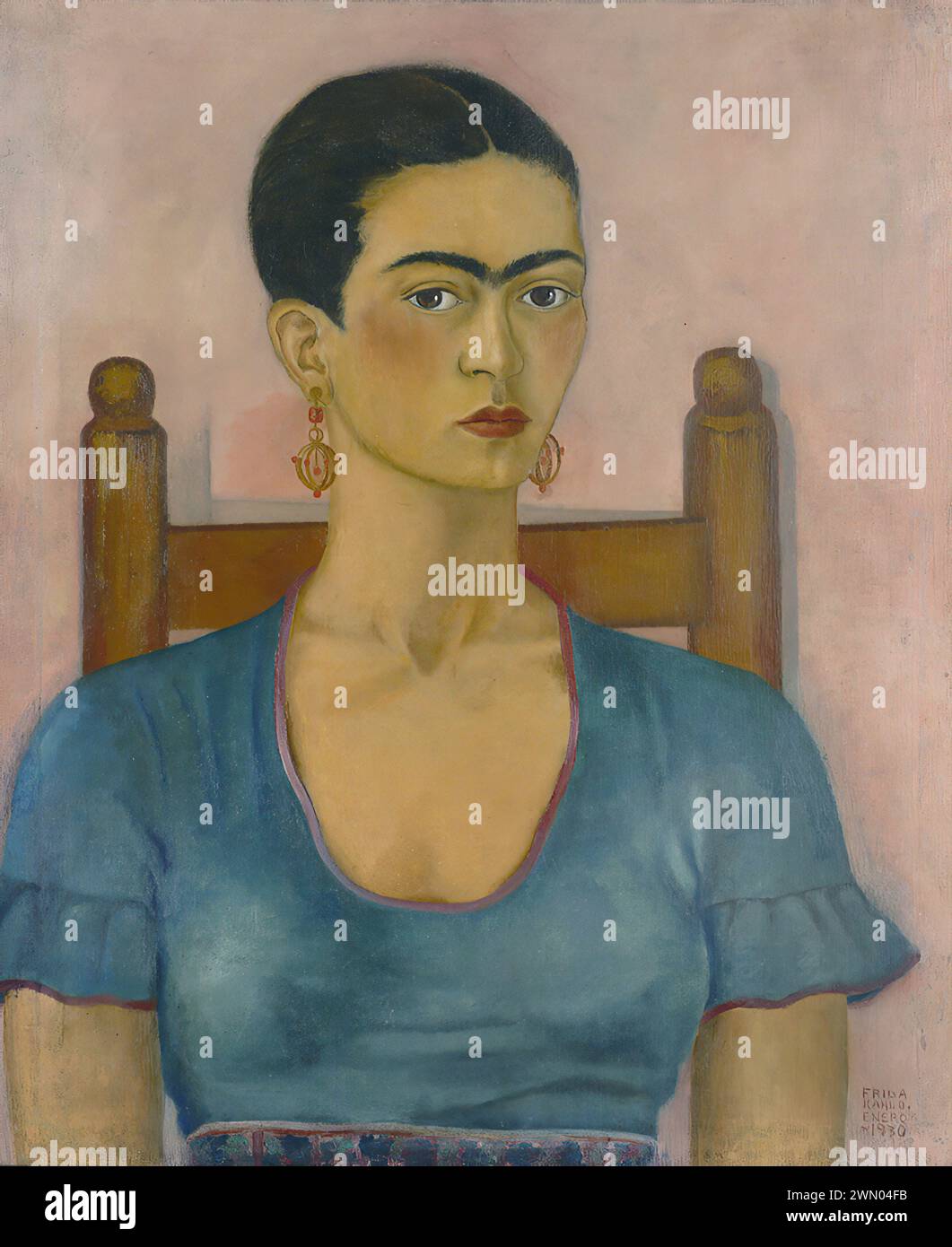 Frida Kahlo - Self-Portrait, 1930 Stock Photo - Alamy