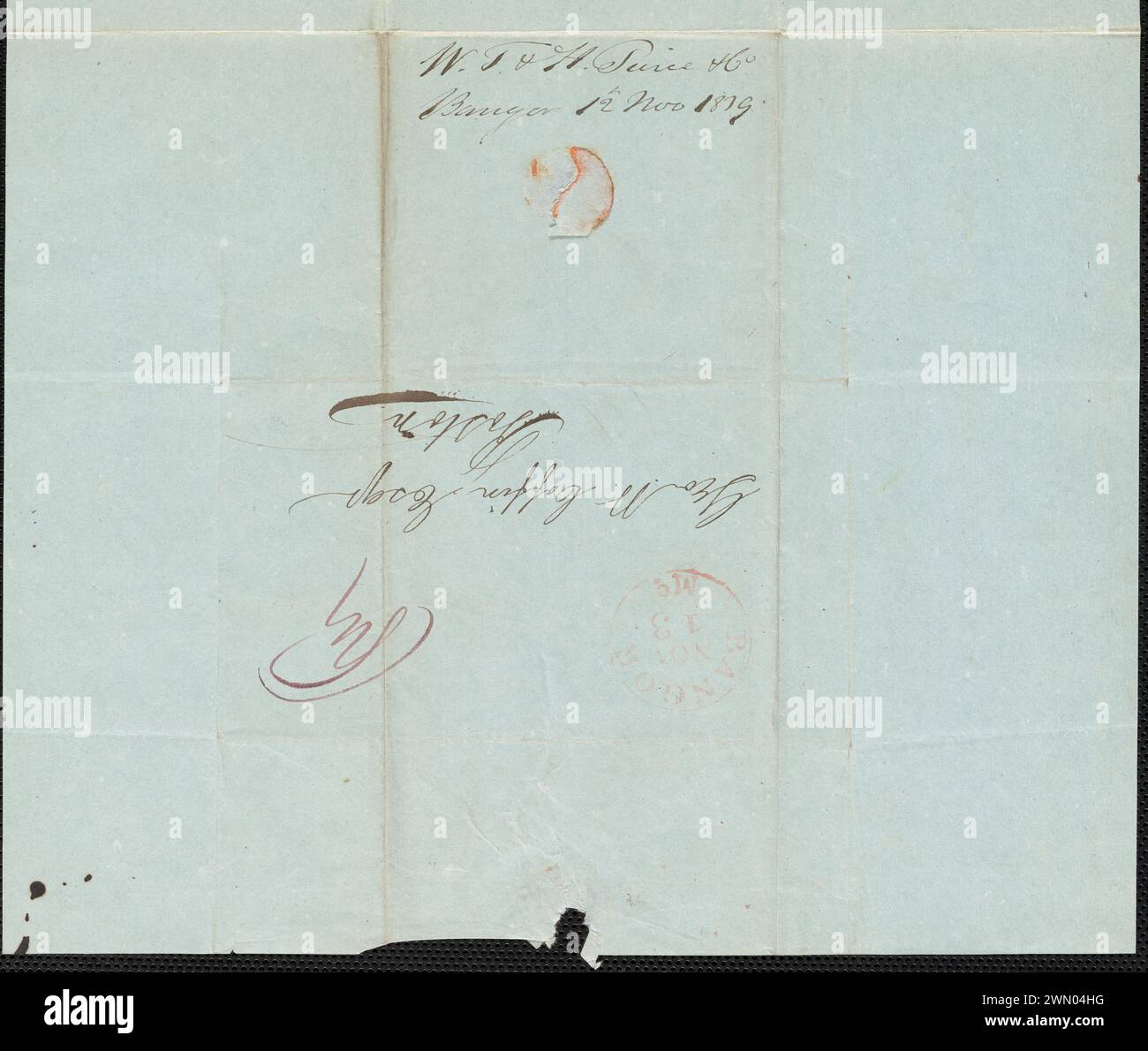 W.T.& H. Pierce to George Coffin, 12 November 1839. W.T.& H. Pierce to ...