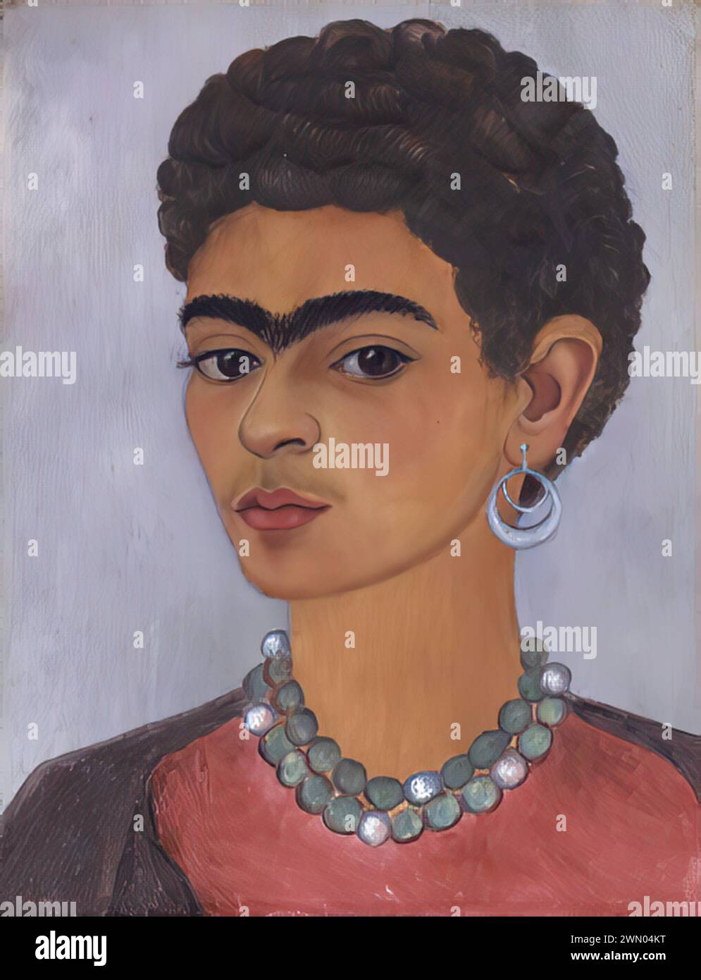 Frida Kahlo - Self-portrait with curly hair 1935 Stock Photo - Alamy