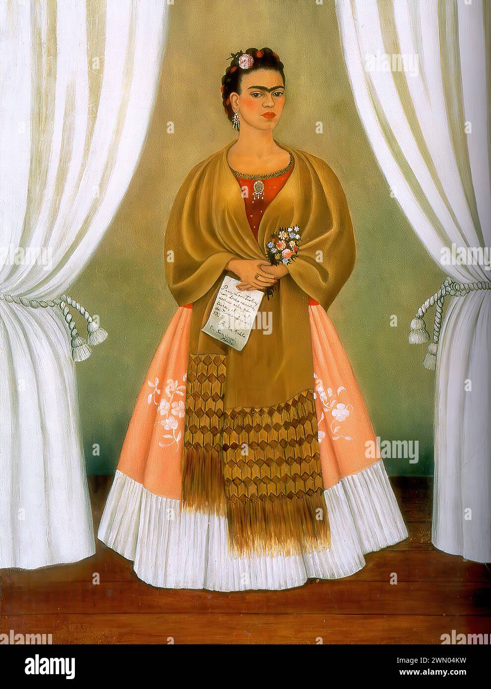 Frida Kahlo - Self-Portrait dedicated to Leon Trotsky, 1937 Stock Photo ...