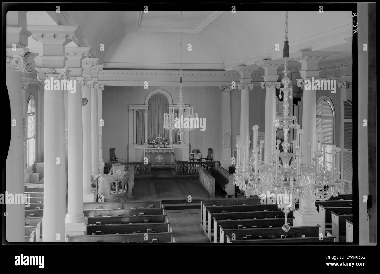 Interior of Christ Church, Cambridge. Interior of Christ Church ...