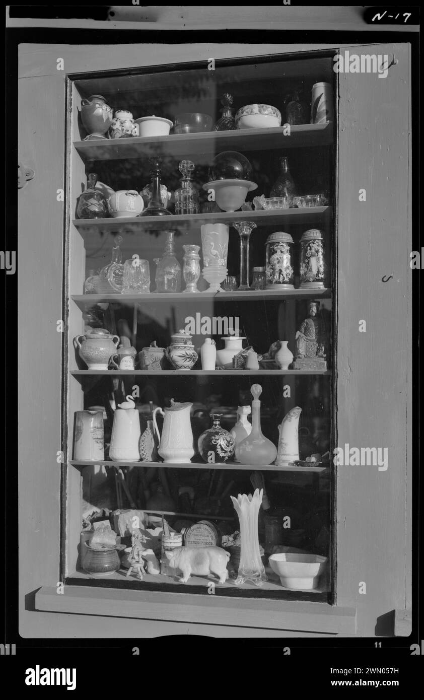 Window of antique shop (exterior), Nantucket. Window of antique shop ...