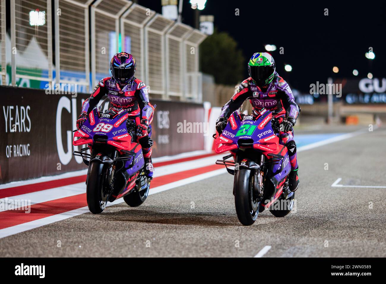 Moto GP Prima Pramac Racing presentation with Jorge Martin and Franco ...