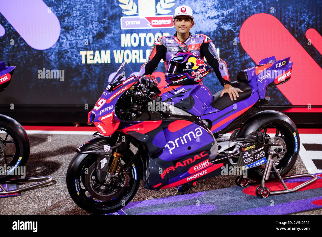 Moto GP Prima Pramac Racing presentation with Jorge Martin, portrait at ...