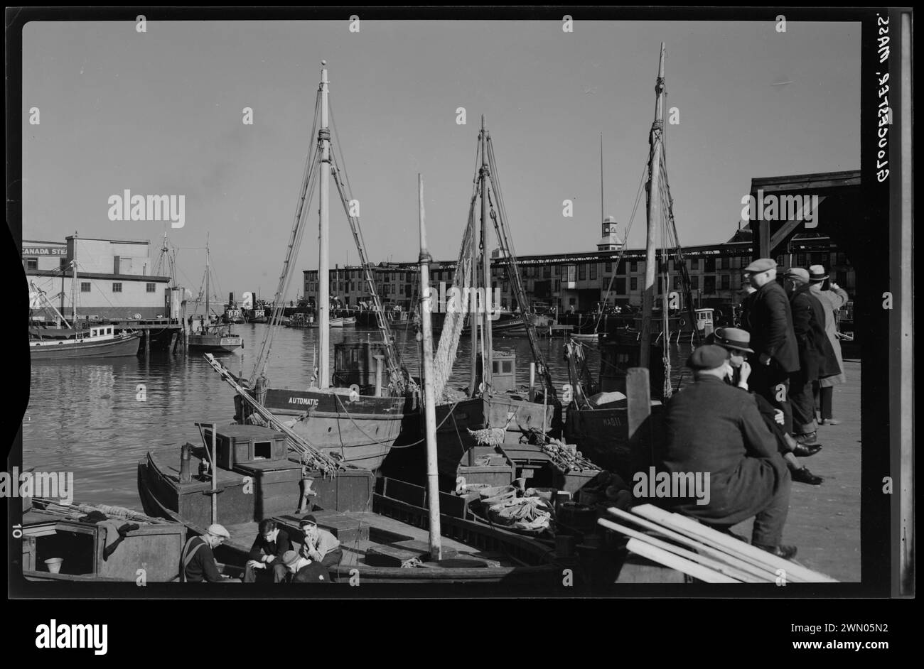 Waterfront scene, Gloucester. Waterfront scene, Gloucester Stock Photo ...