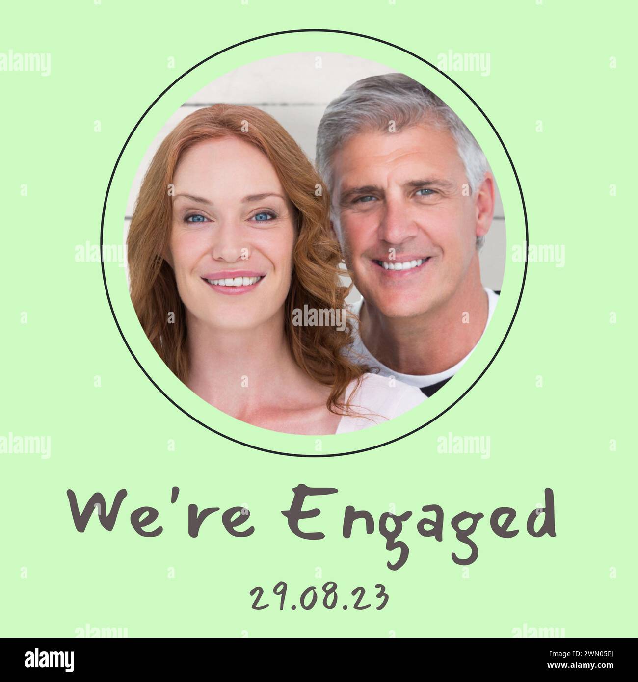 Couple announces engagement, perfect for save-the-date and milestones ...