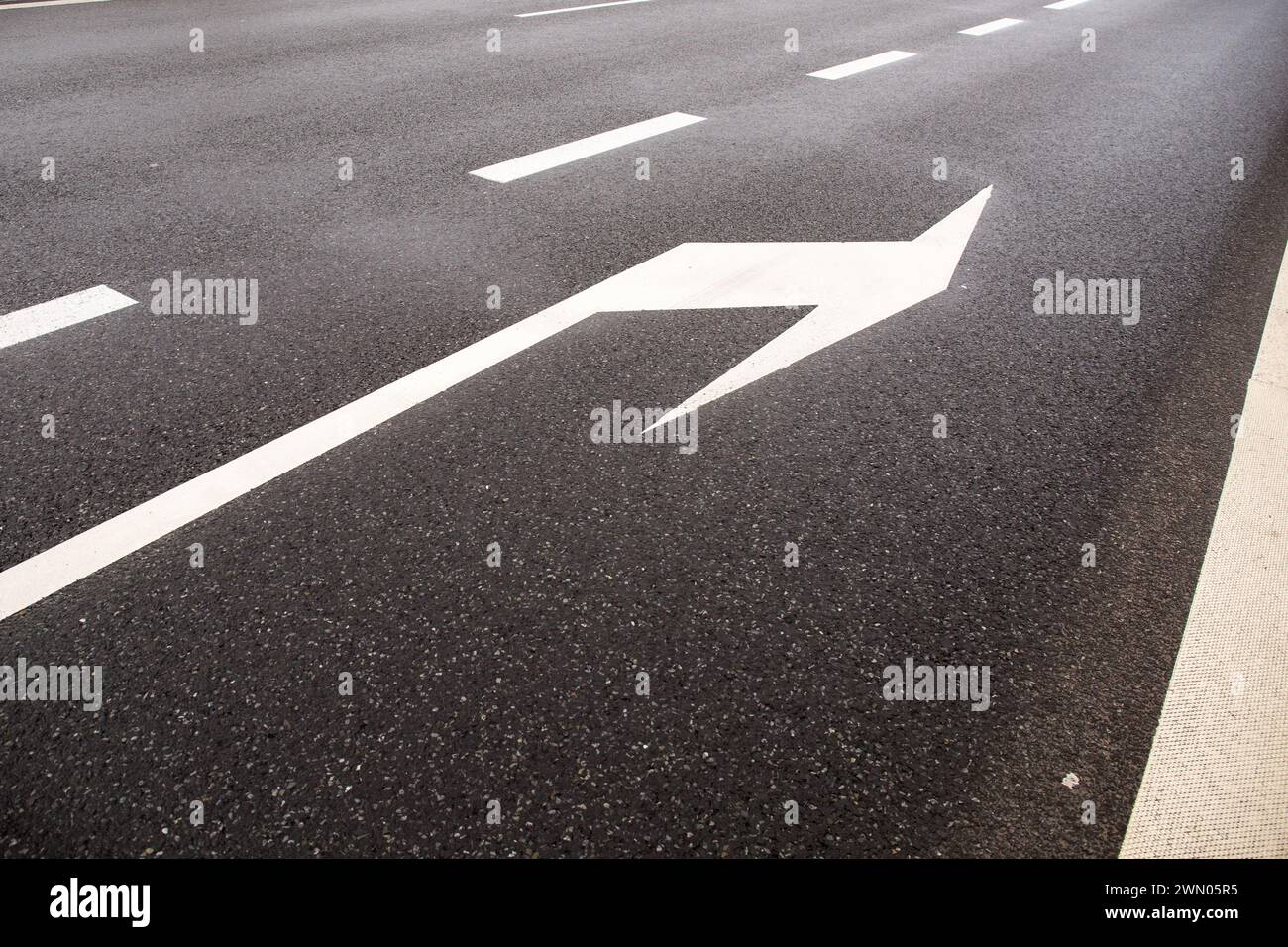 A horizontal road sign, with an arrow indicating the exit from the S3 ...