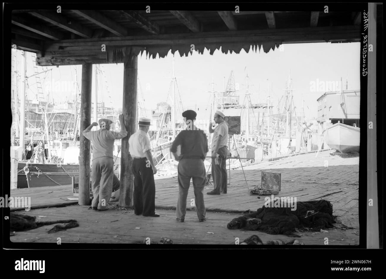 Waterfront scene, Gloucester. Waterfront scene, Gloucester Stock Photo ...