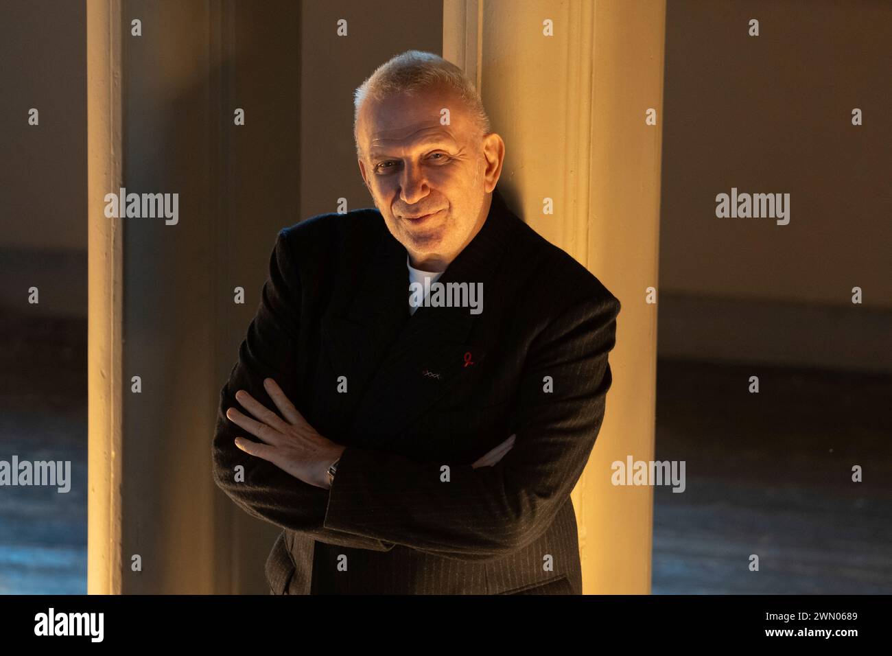 French designer Jean-Paul Gaultier poses for Europa Press at the ...