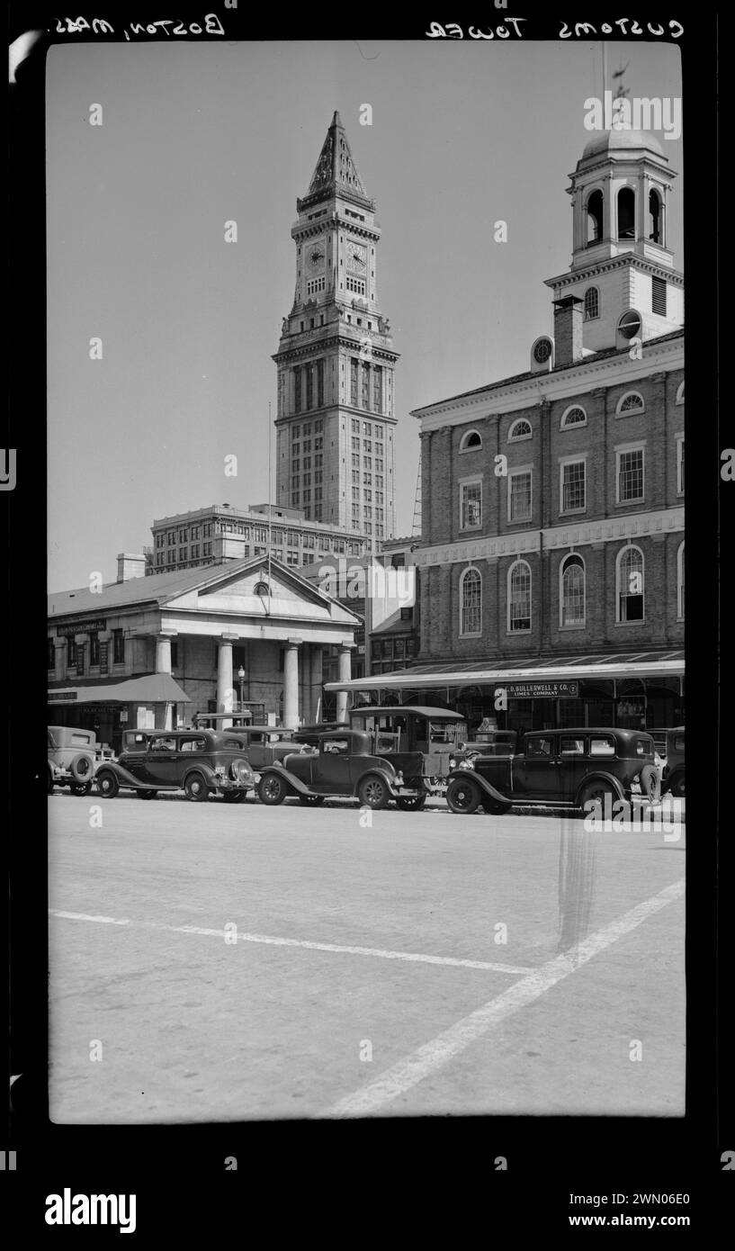 Customs Tower, Boston. Customs Tower, Boston Stock Photo - Alamy