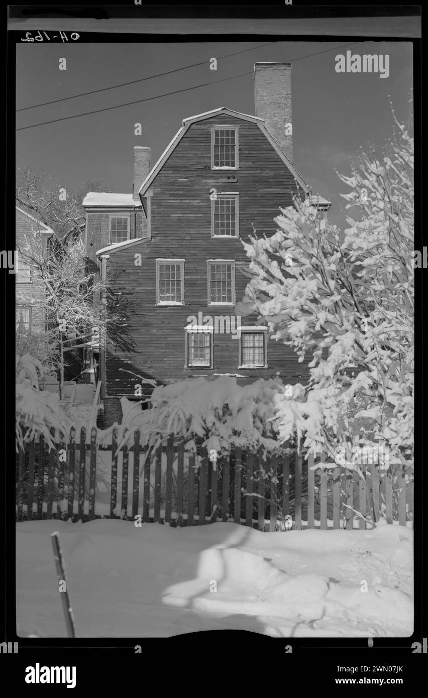 Exterior, rear wing, King Hooper Mansion, Marblehead. Exterior, rear ...