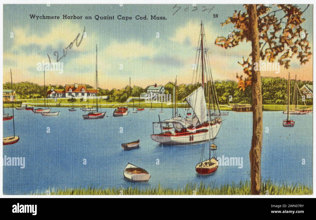 Wychmere Harbor, Harwichport, Cape Cod, Mass.. Wychmere Harbor ...