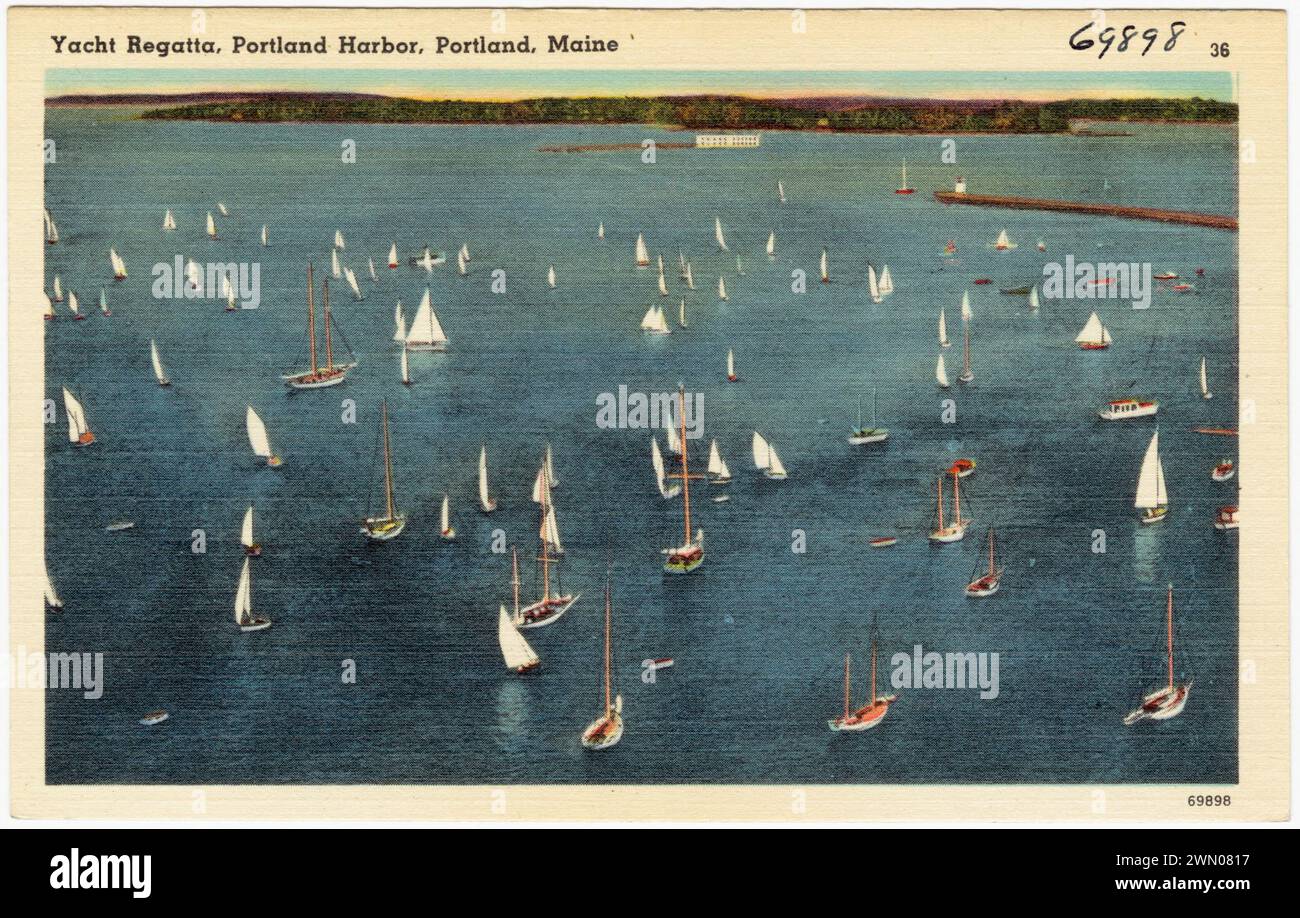 Yacht Regatta, Portland Harbor, Portland, Maine. Yacht Regatta ...
